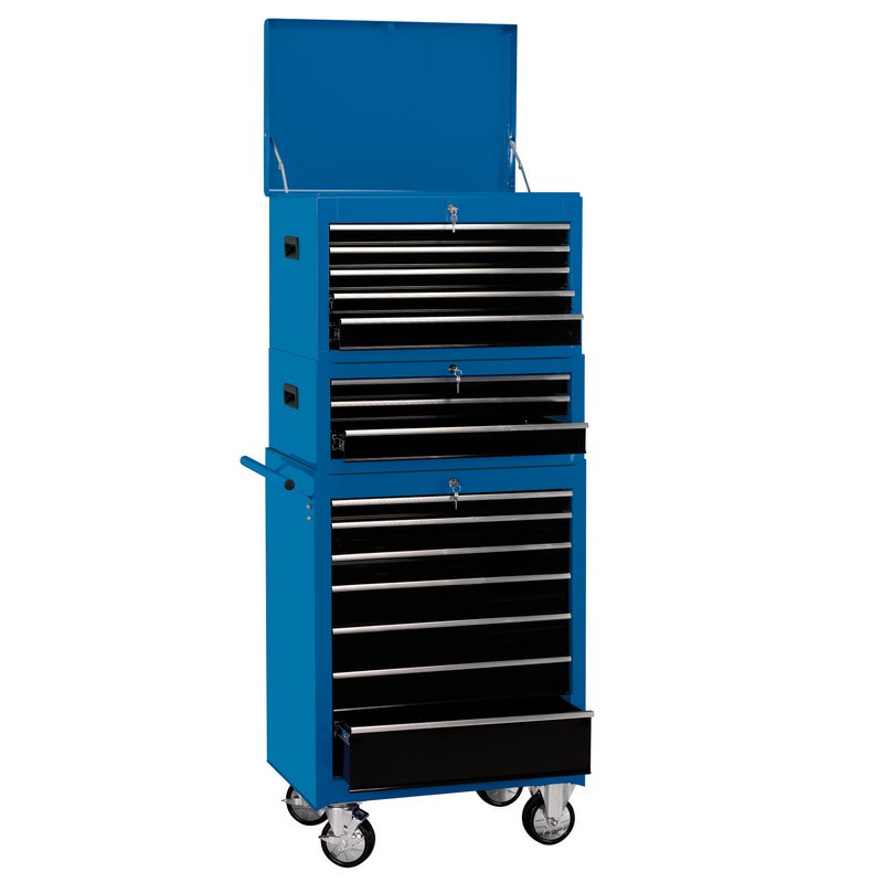 Draper Expert Combination Roller Cabinet and Tool Chest, 15 Drawer, 26 ...