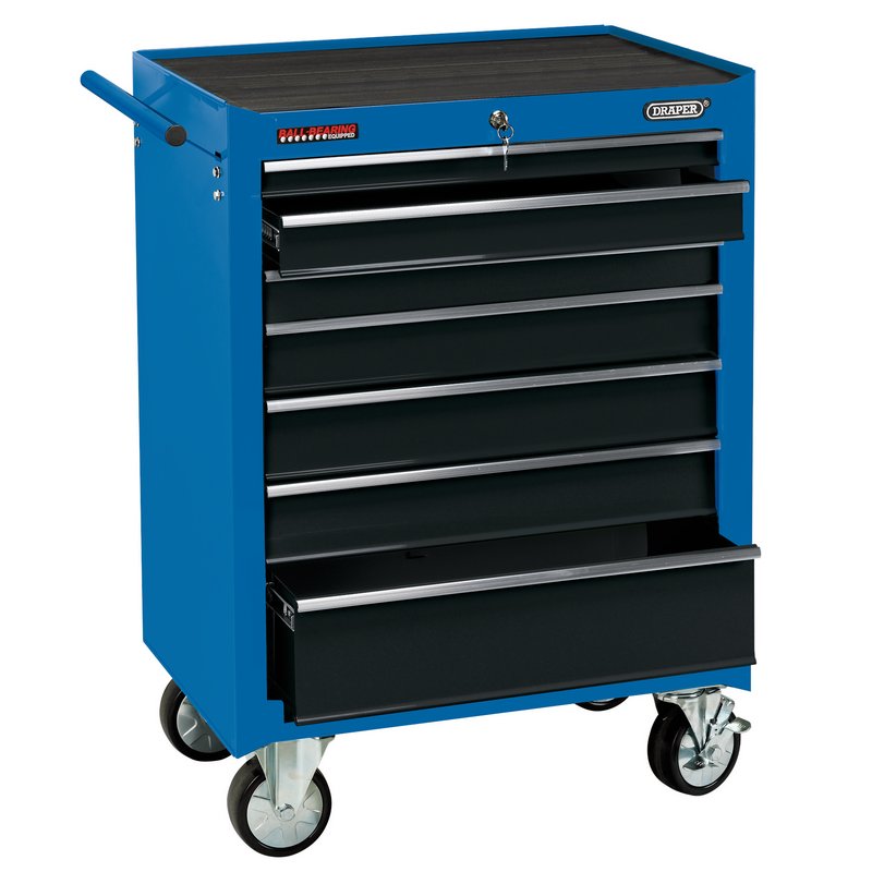 Roller Tool Cabinet, 7 Drawer, 26", Blue – EXCELR8 Merchandise