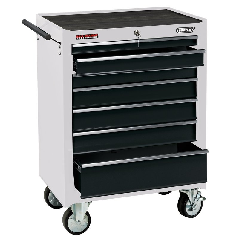 Roller Tool Cabinet, 7 Drawer, 26", White – EXCELR8 Merchandise
